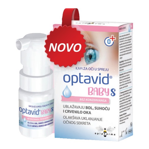 Apipharma Optavid Baby S kapi za oči u spreju