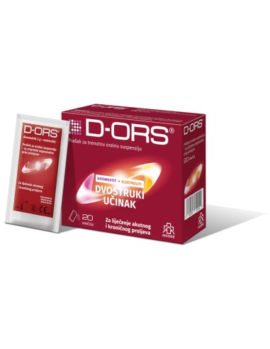 Aicore D-ORS diosmektit + elektroliti vrećice