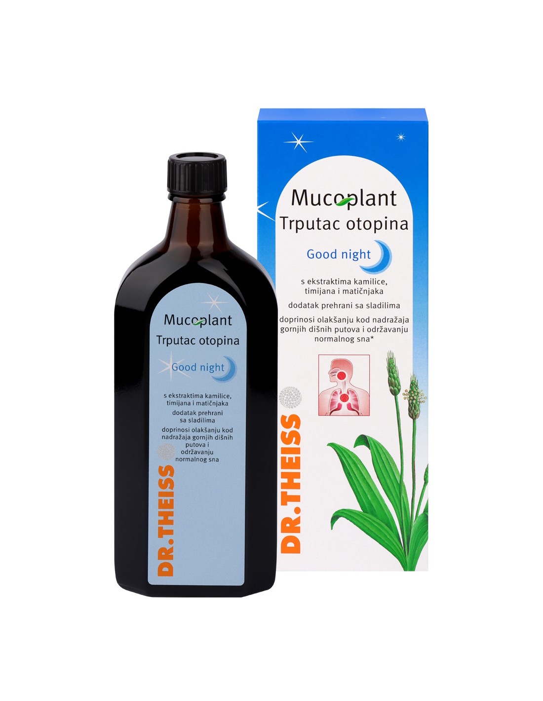 Dr. Theiss Mucoplant Trpučeva otopina Good night Količina ml 100 ml