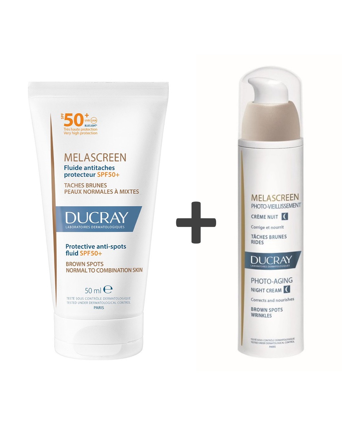 Ducray Melascreen Photo Aging Noćna krema + Ducray Melascreen Zaštitni ...