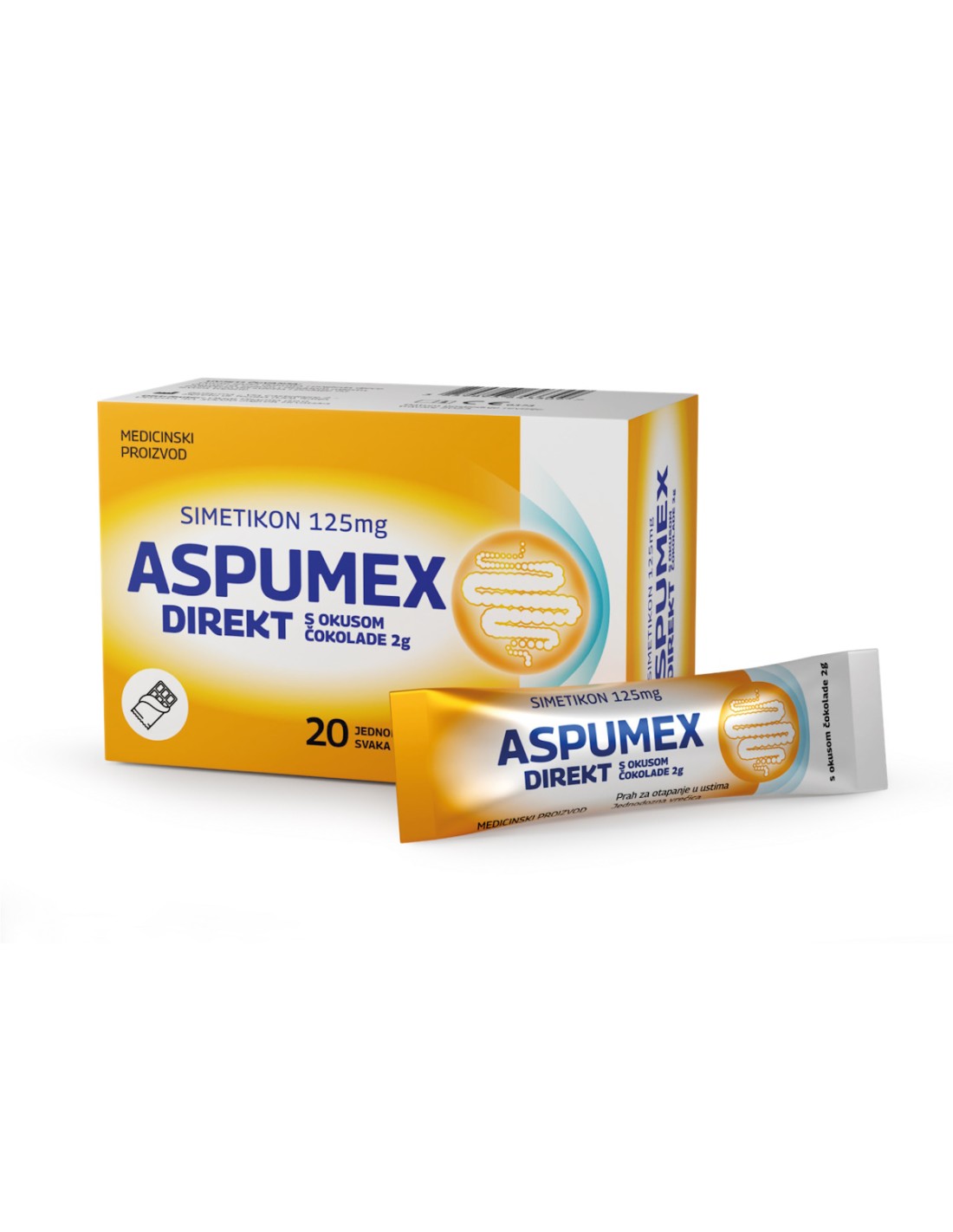 Aspumex Simetikon 125 mg Direkt vrećice