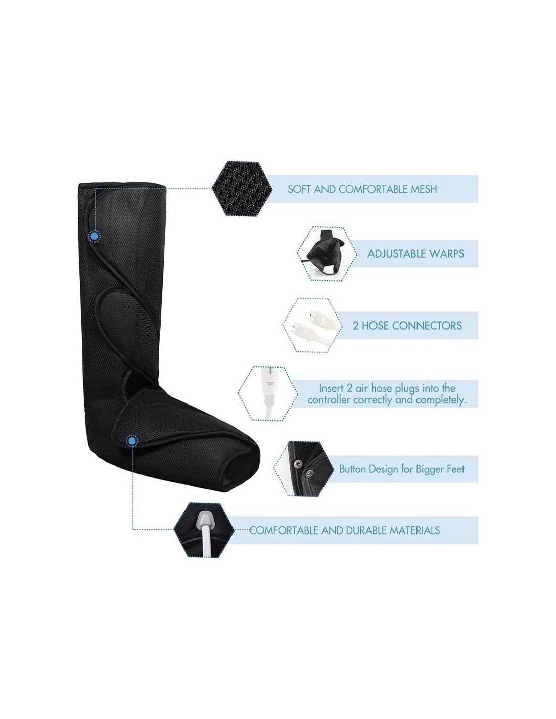 Nano Leg Massager masažer čizma za noge s kompresijom i funk.grijanja