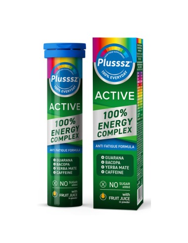 Plusssz Active 100% Energy Complex šumeće tablete, dodatak prehrani