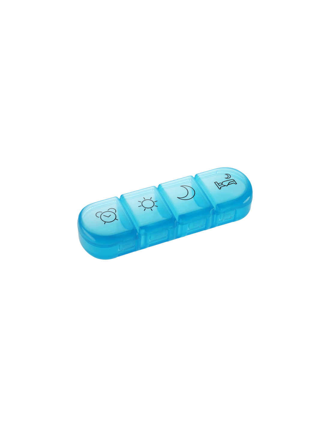 Mediblink Dnevni dozator za tablete Stela mini 4x/dan ljubičasti/plavi ...