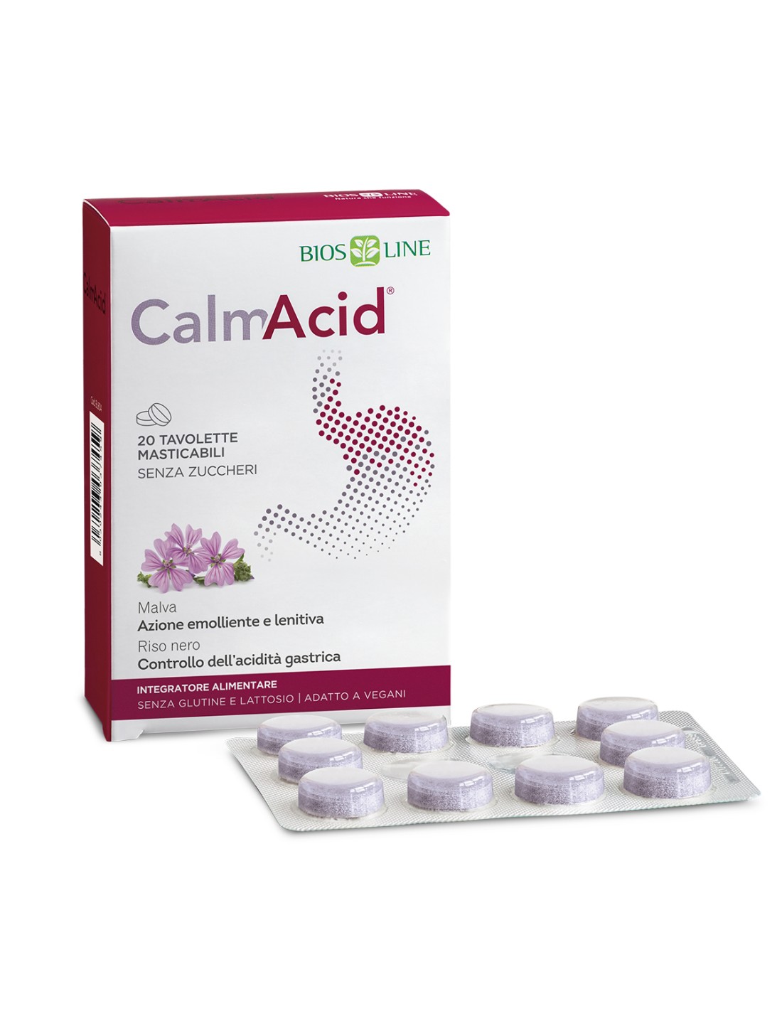 Bios Line CalmAcid tablete za žvakanje