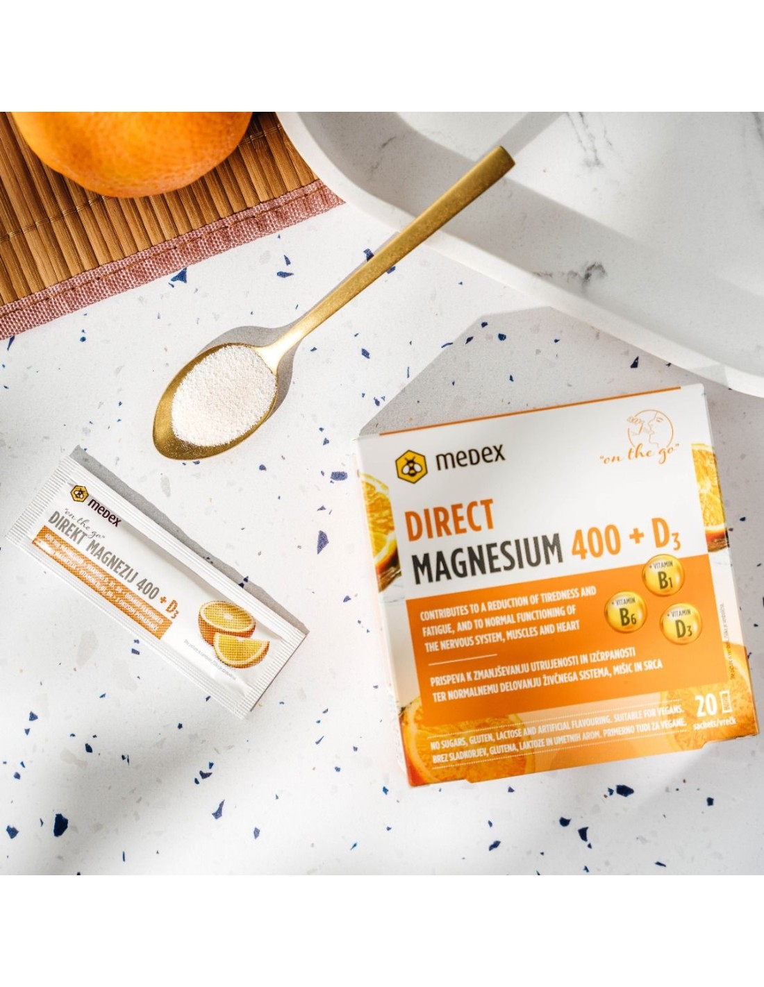 Medex Direct Magnesium 400 + D3 vrećice, dodatak prehrani