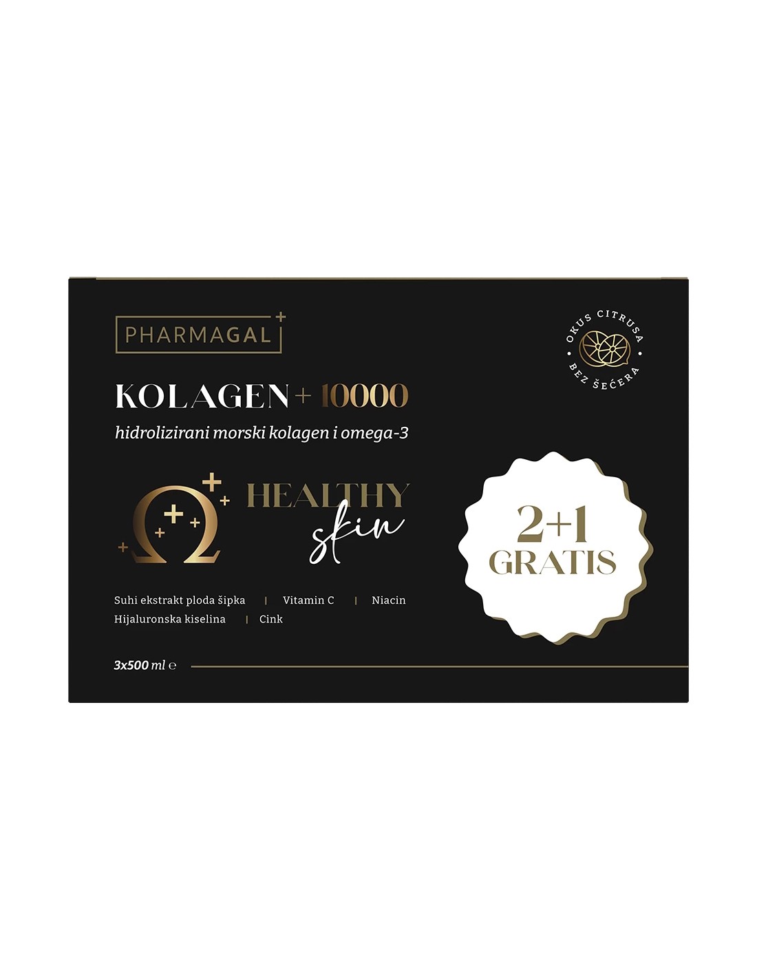Pharmagal Kolagen + 10000 Omega tekući dodatak prehrani 2+1 Promo ...