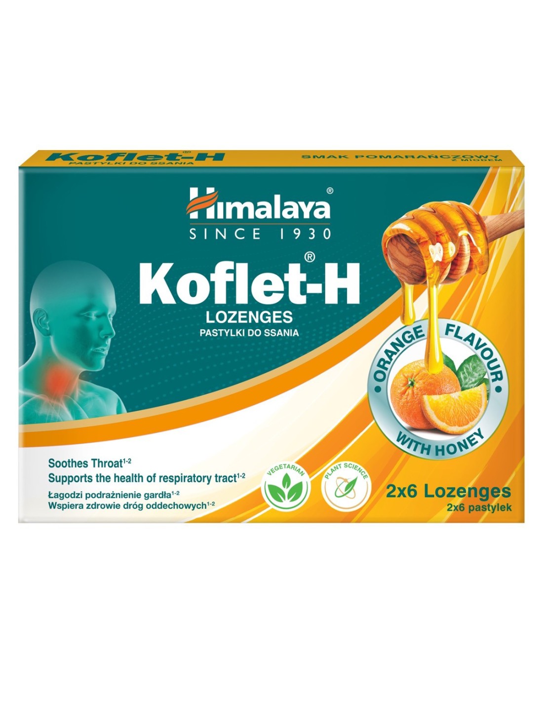 Himalaya Koflet-H pastile s okusom naranče, dodatak prehrani