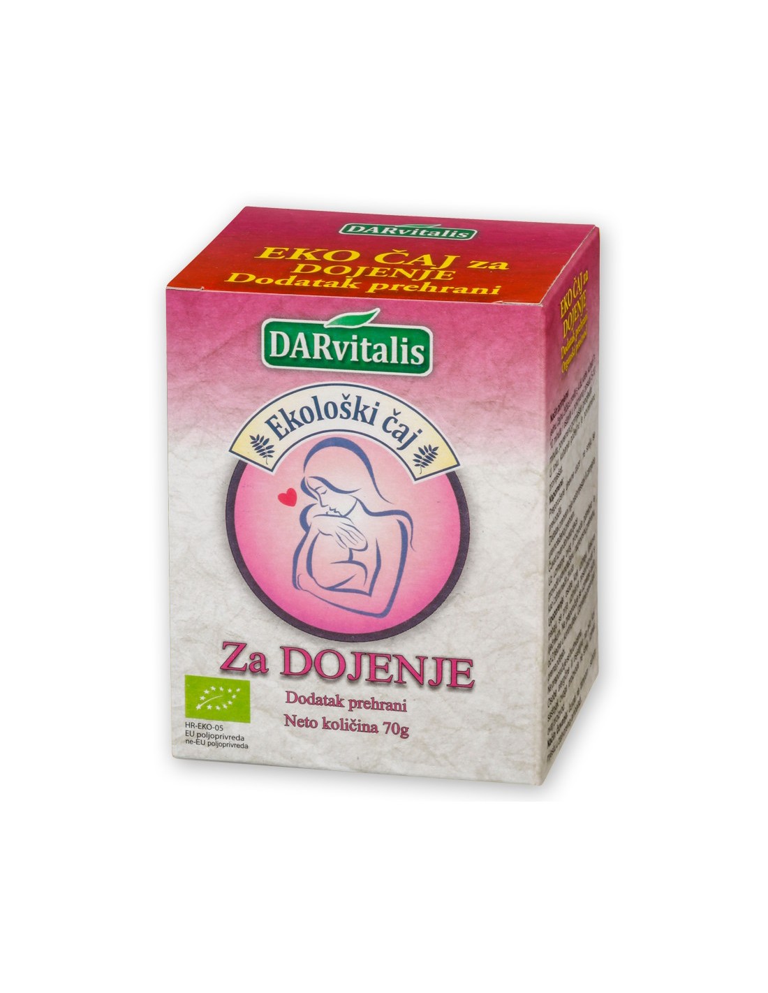 Darvitalis Eko čaj za dojenje, dodatak prehrani